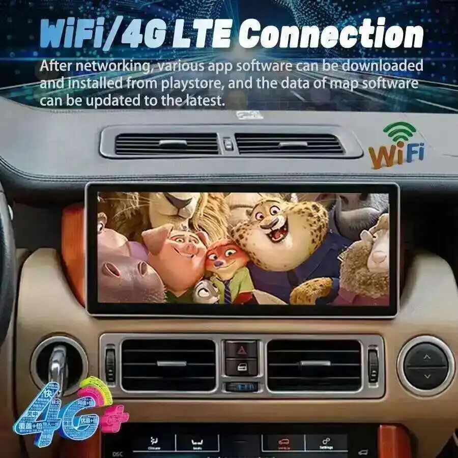 12,3 "для Land Rover Range Rover V8 L322 2005-2012 Автомобильный радиоприемник, медиа-видео, GPS, Navi, Android, авто стереоплеер, головное устройство CarPlay 8GB ram X 256GB rom