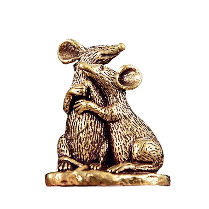 Статуэтка мыши из меди