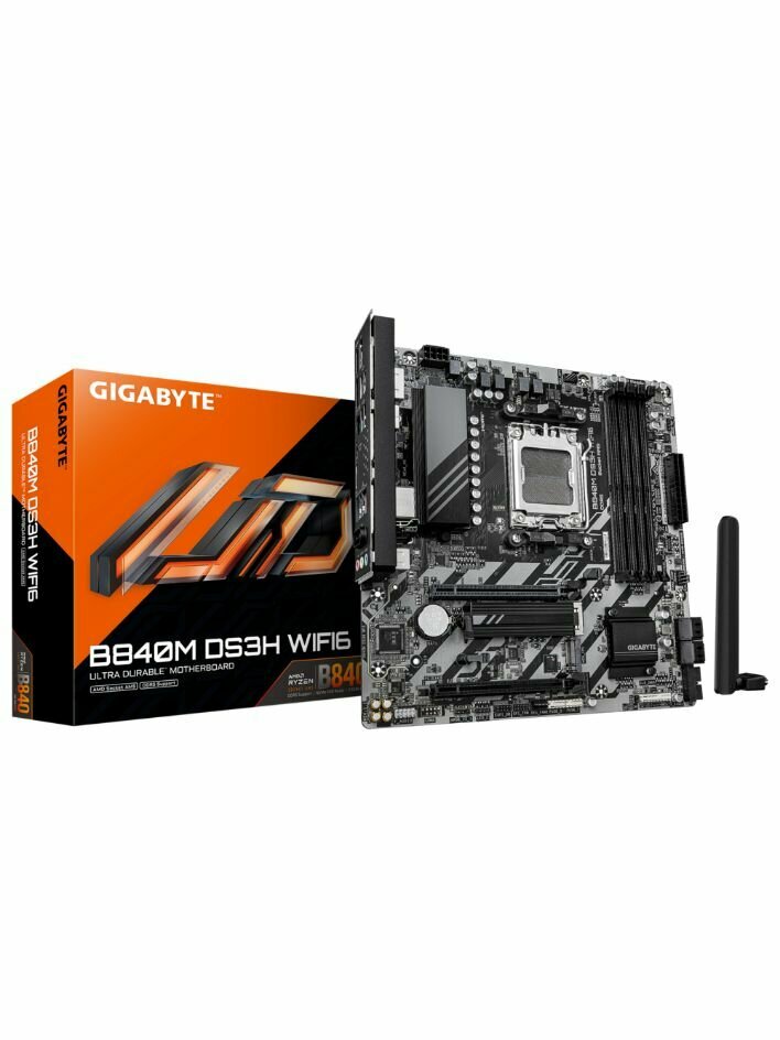 Материнская плата GIGABYTE B840M DS3H WF6, официальная гарантия