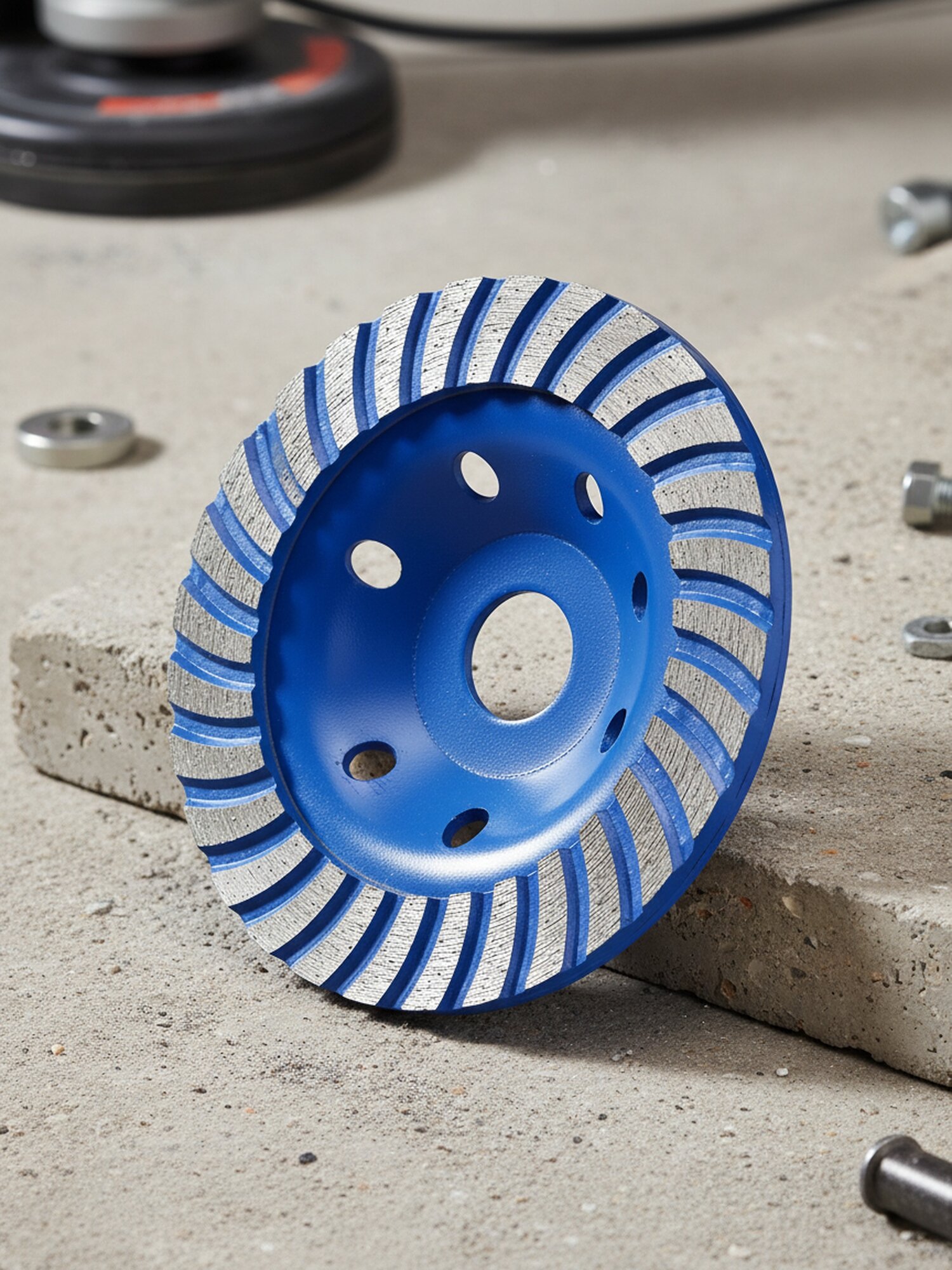 Алмазная шлифовальная чашка Bartex 125 мм Турбо для бетона и камня, посадка 22.3 мм, артикул R008, профессиональная насадка