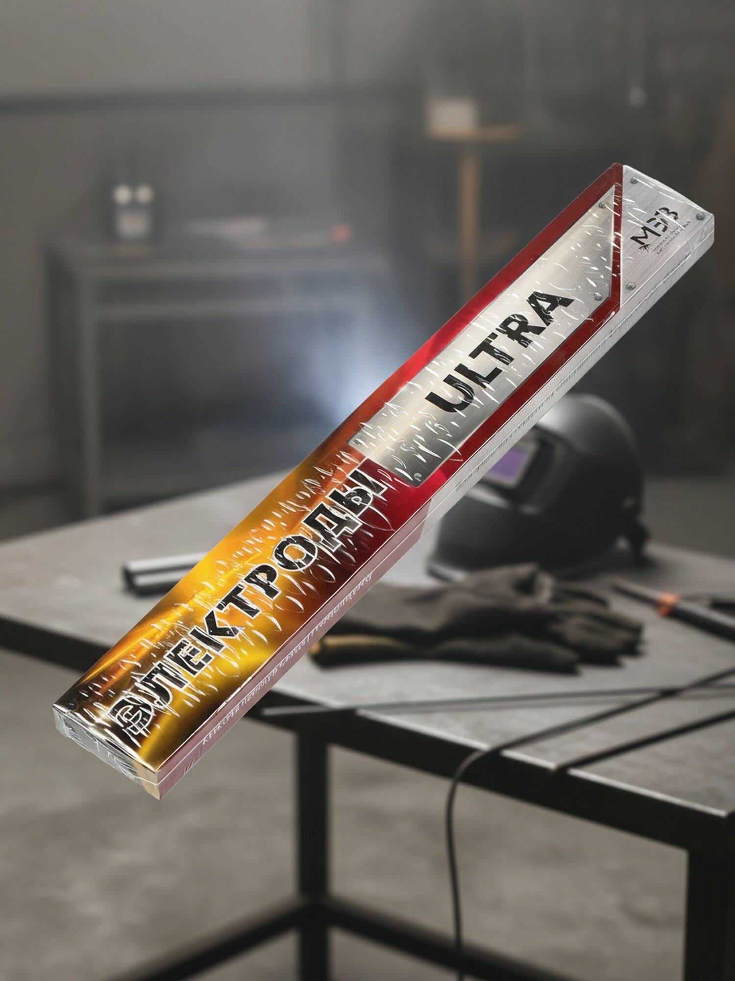 Электроды сварочные МЭЗ МР-3 Ультра 2 мм, 1 кг, рутил-целлюлозные для ручной дуговой сварки ММА, картонная упаковка