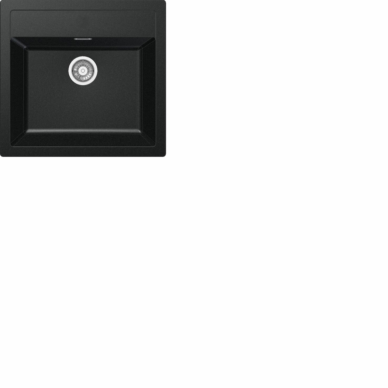Franke SID 610-49 кухонная мойка, 56х53 см, цвет черный, монтаж на столешницу, в комплекте стоп-вентиль