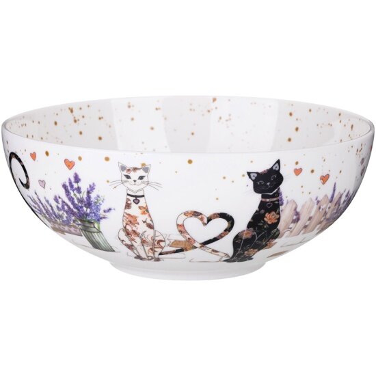 Салатник Lefard "лавандовые коты" 17,5х6,5 см 850 мл