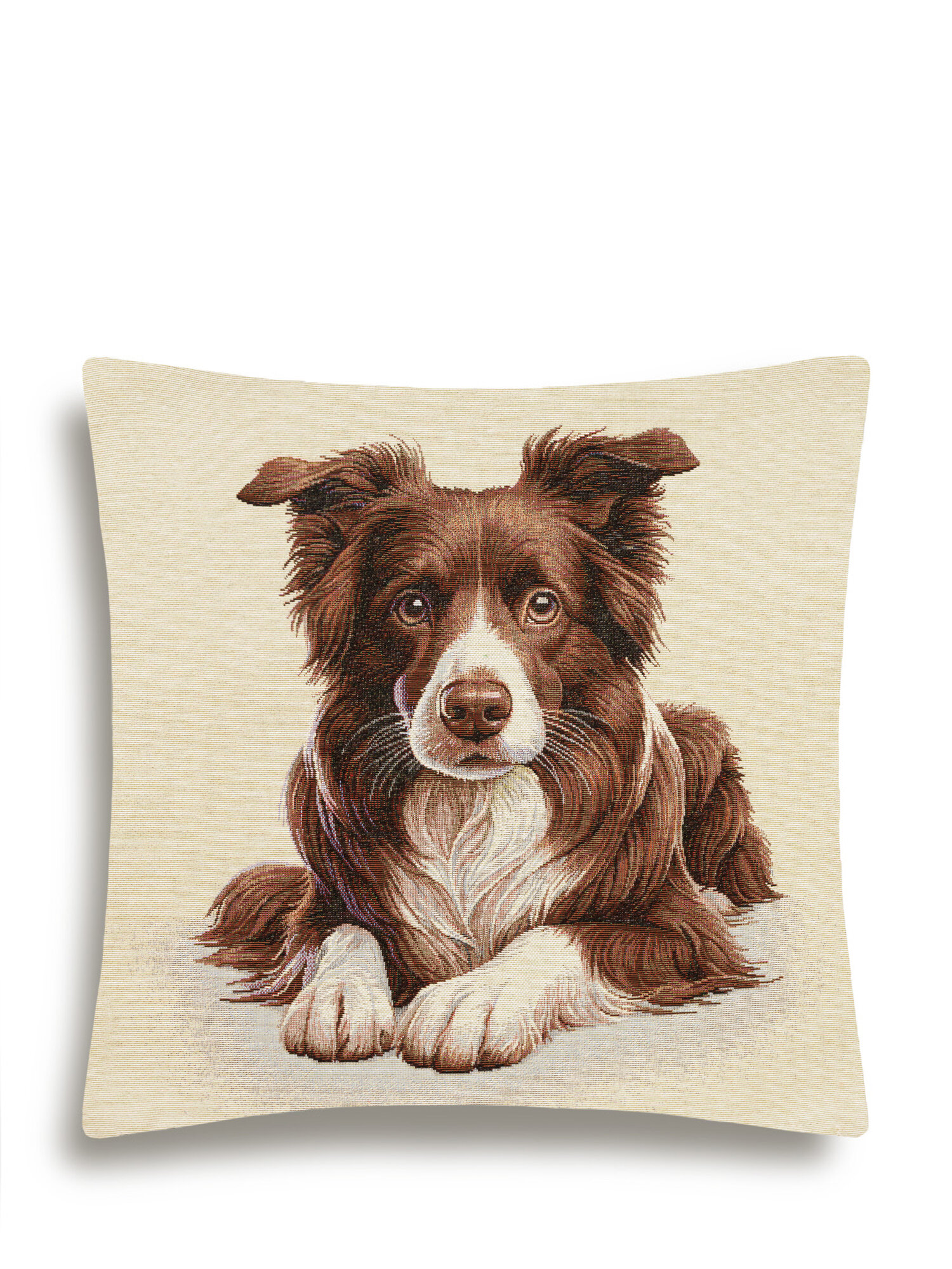 Наволочка гобеленовая Le Gobelin Породы собак Бордер колли 45х45 см