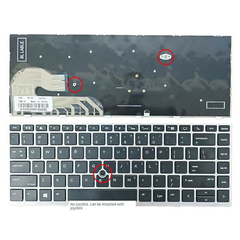 Подходит для клавиатуры 745 g5 HP 840 G5/G6 846 G5/G6 848 G5 Zbook 14UG5/G6 HSN-I17C-4/I13C-4 I24C MT44 MT45_Без