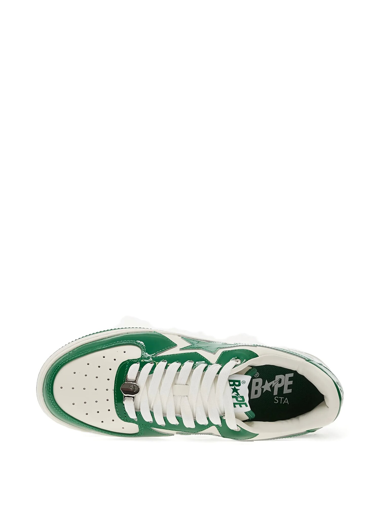 Кроссовки A BATHING APE Bape Sta #1 Star, размер 12, зеленый, — фото 1