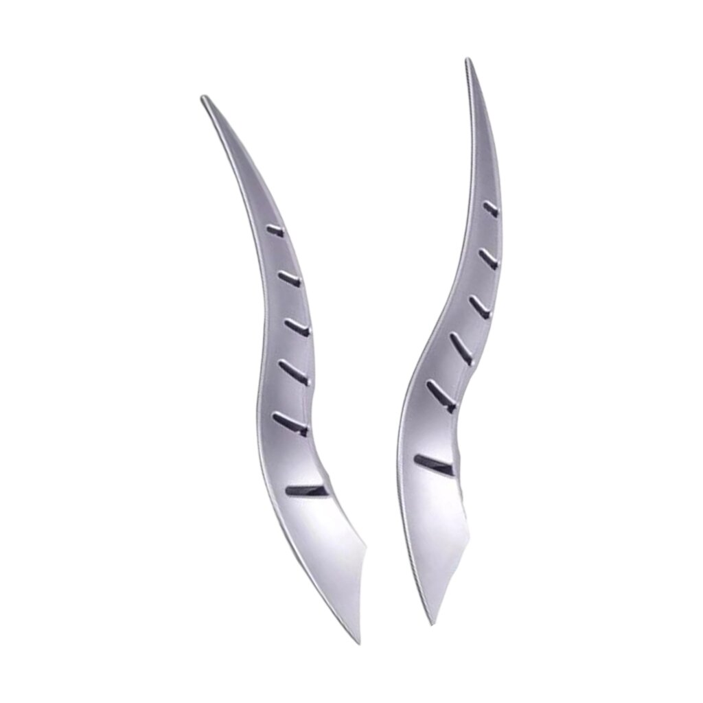 Легкое Пластиковое Украшение В Виде Рога Дракона На Крыше Автомобиля Для Индивидуальной Настройки Автомобиля Легкая Защелкивающаяся Конструкция Устойчивая К Царапинам 2шт