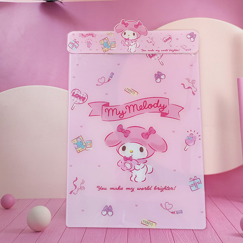 Студенческий планшет для письма A4, папка с мультяшным собакой, кошкой, звездами, милый детский маленький магазин, акриловый планшет A4 с клипом