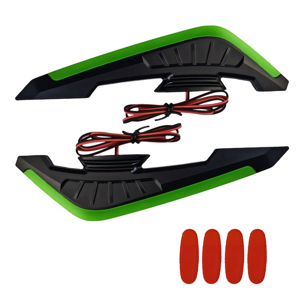 Передний Боковой Спойлер, Ветрозащитный Обтекатель со светодиодной подсветкой для Мотоциклов и электровелосипедов, Повышающий Безопасность и стиль ночной езды