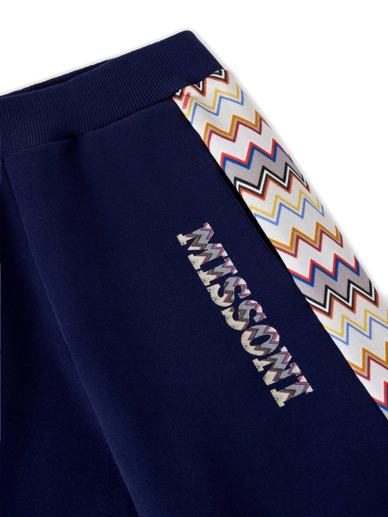 Брюки Missoni Zigzag-pattern track pants, размер 128, синий — фото 1