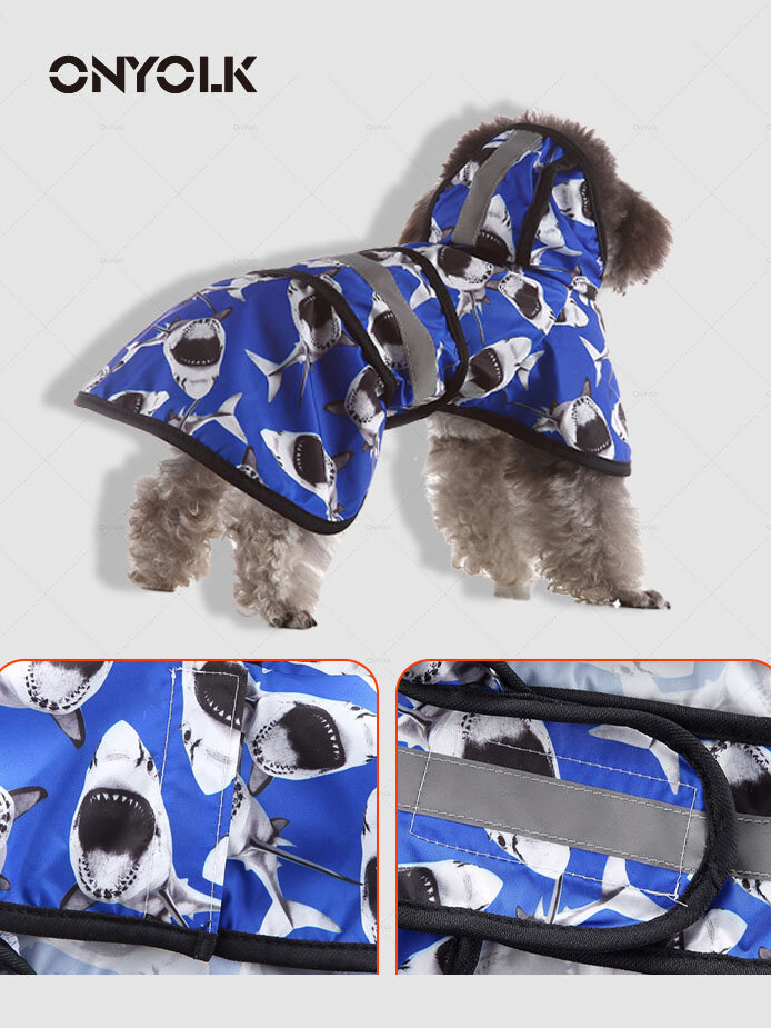 Дождевик для собак: Водонепроницаемый дождевик для крупных пород с стильным дизайном