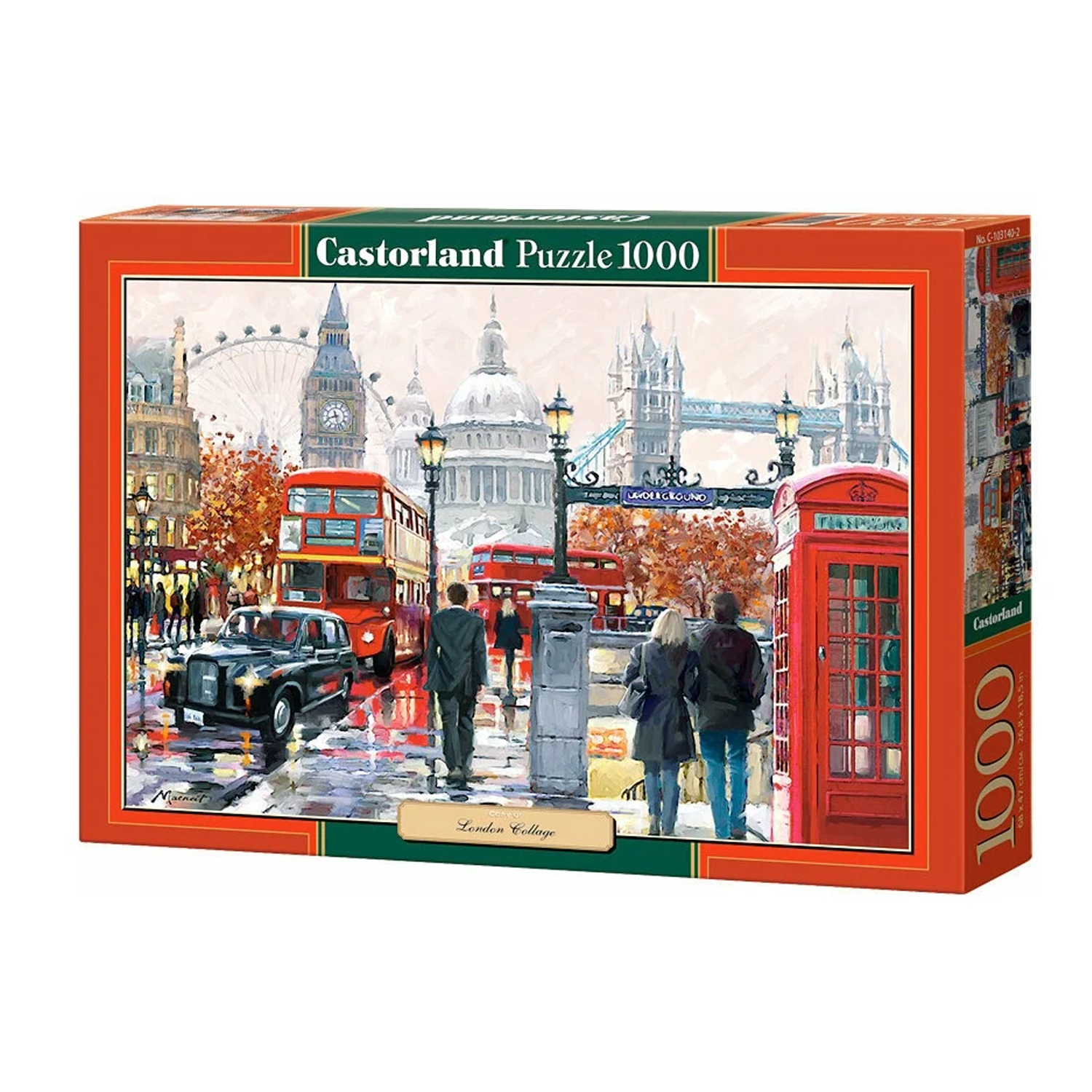 Пазл Castorland London Streets of Time, 1000 элементов, для развития моторики и логики