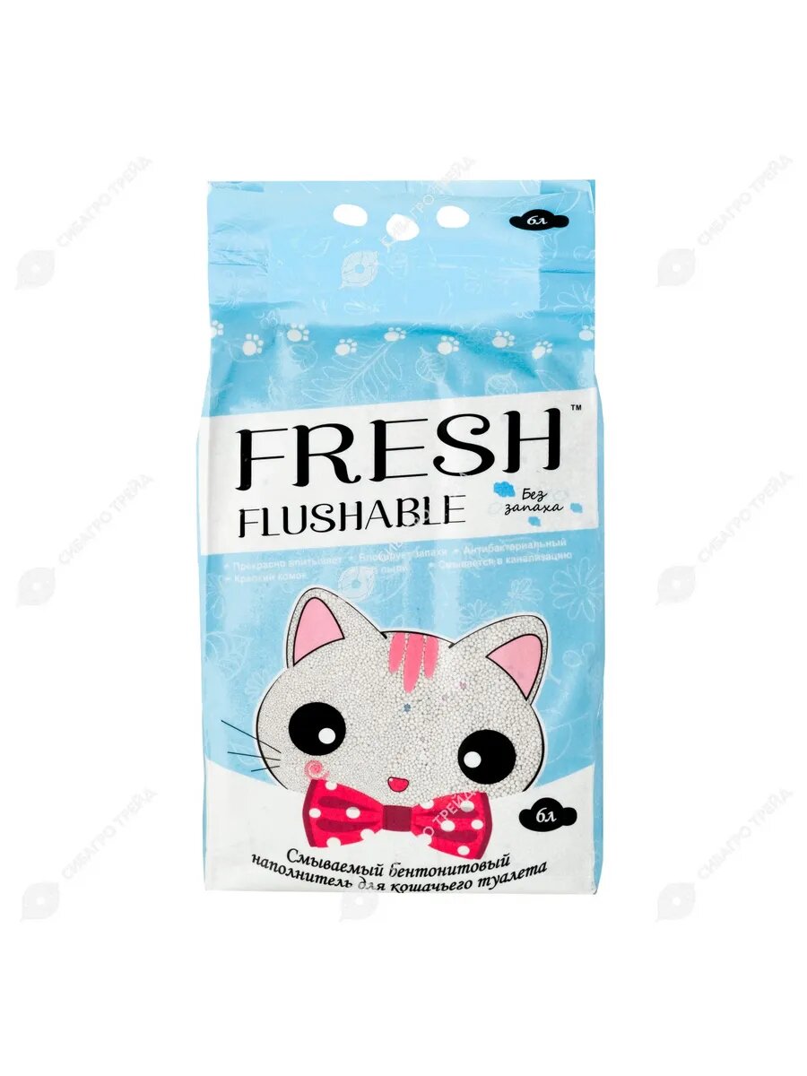 Наполнитель Fresh 6л смываемый