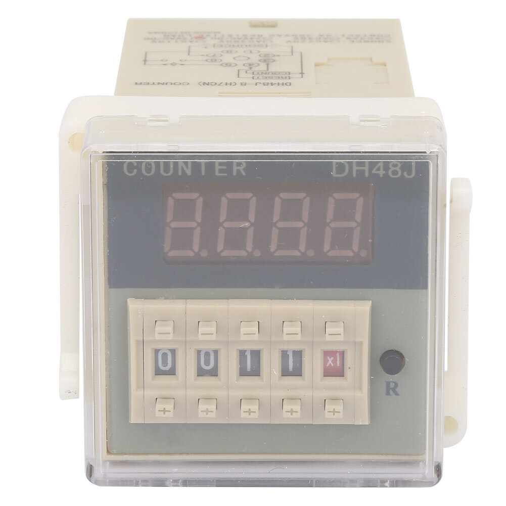 O111ROM DH48J-8 LCD Цифровой электронный счетчик 8 PINS RELAY Время задержки 0-999900 (12VAC/DC)