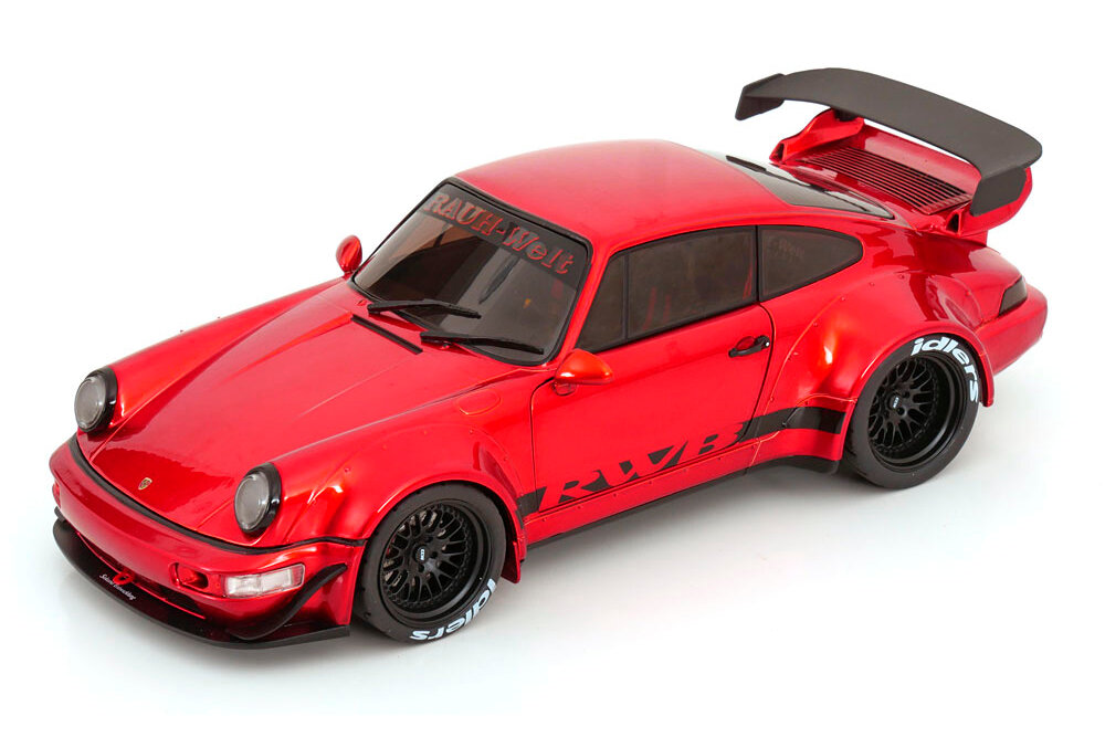 Модель коллекционная SOLIDO Porsche 911 rwb bodykit red metallic