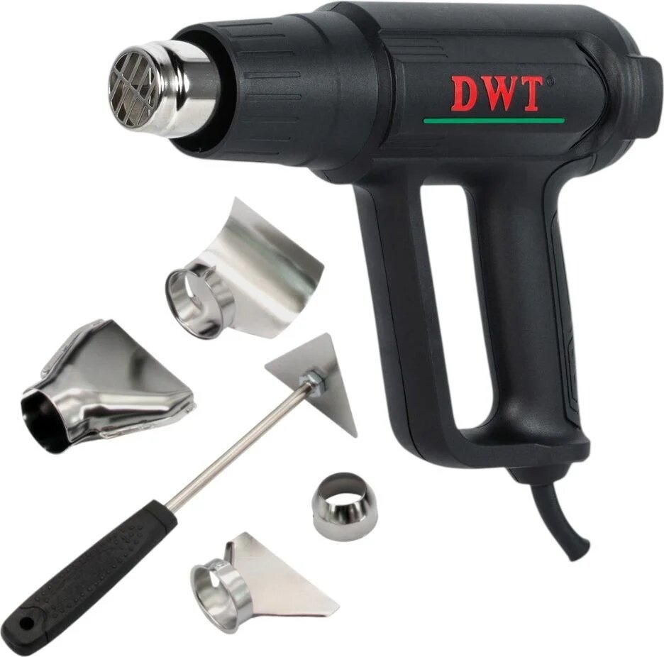 Промышленный фен DWT HLPP20-600 KV, 2000 Вт, 60–600 °С, 300–500 л/мин