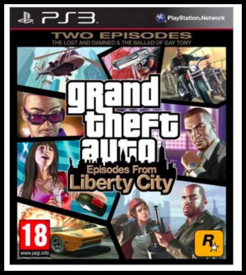 Игра для PlayStation 3: Grand Theft Auto: Episodes from Liberty City Лицензионный диск