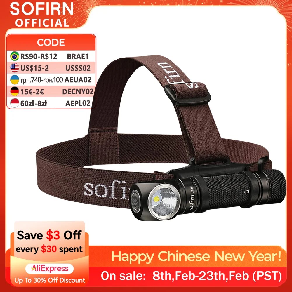 Фонарь налобный Sofirn SP40