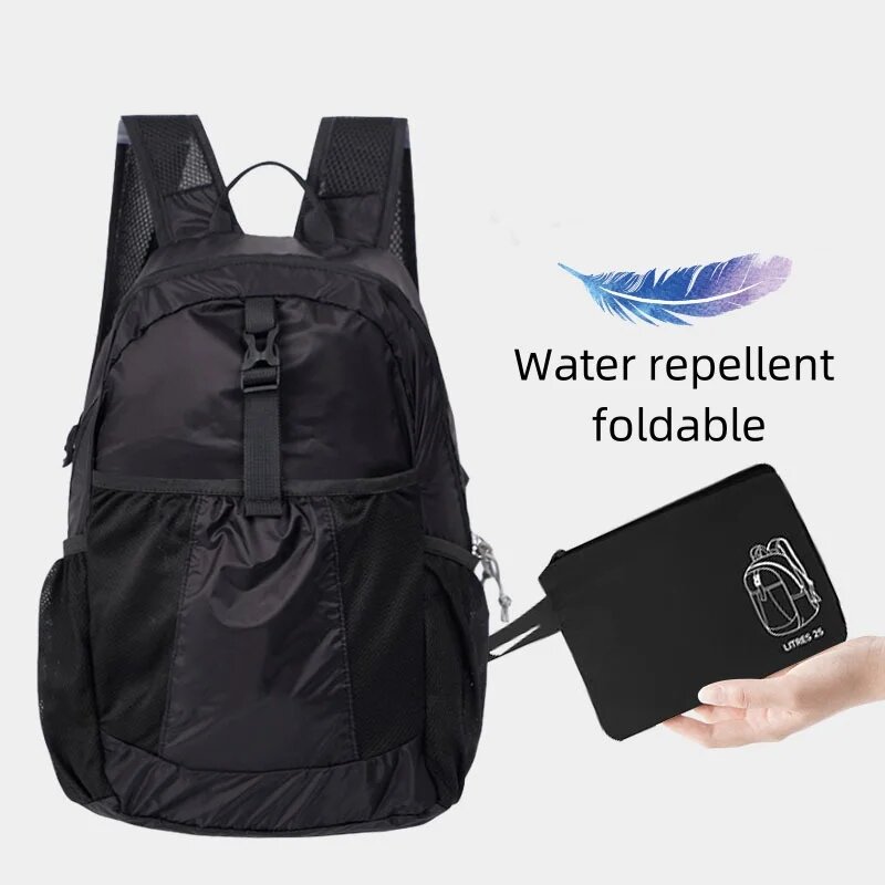 Складной водонепроницаемый рюкзак из полиэстера Foldable Adjustable Straps Backpack 25 л