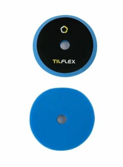 TILFLEX Круг полировочный с отверстием 150mm голубой мягкий толщина 25mm (конус)