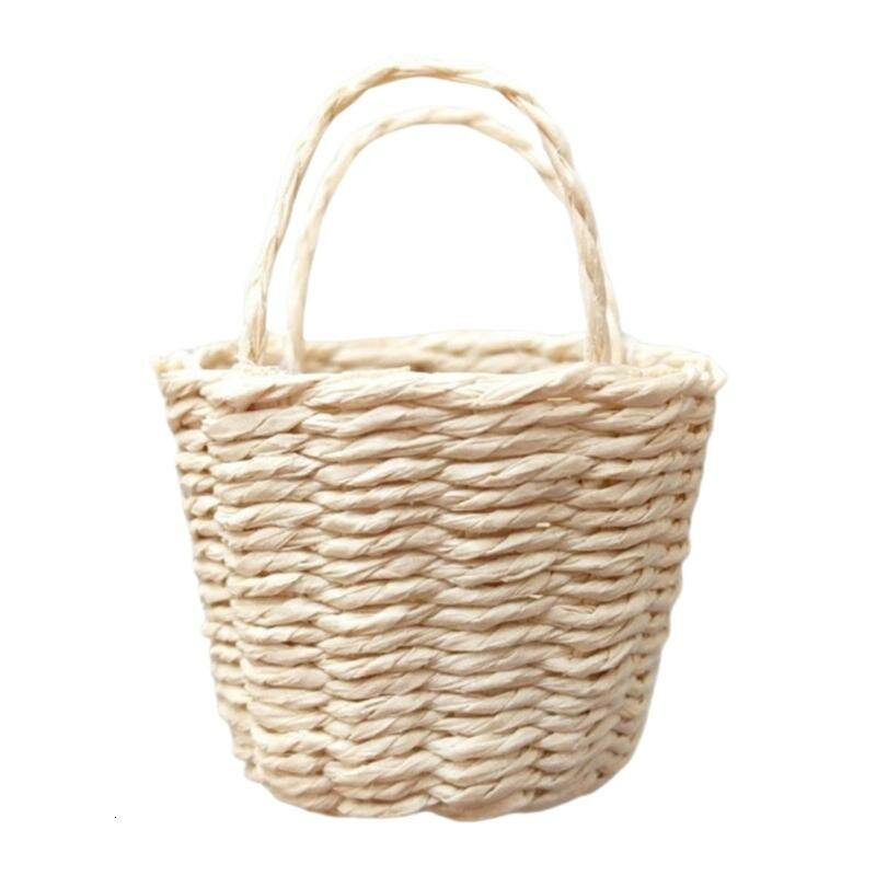 Мини-плетёная корзинка для кукольных домиков, 01