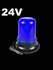 Мигалки синего цвета 24V LED проблесковый маячок для автомобиля с режимами враще...