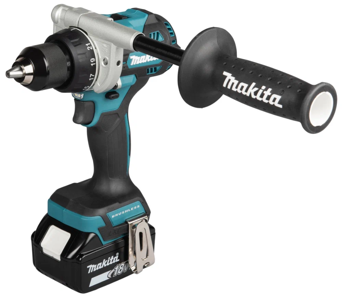 Дрель-Шуруповерт ударный Makita DDF492RTJ (0197050011688), зеленый/черный