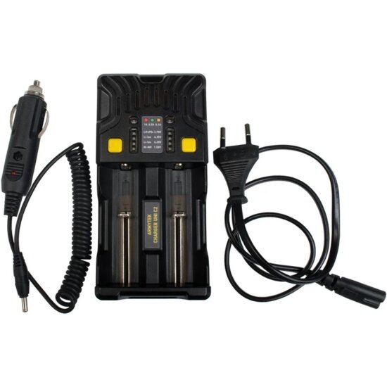 Зарядное устройство Armytek Uni C2, универсальное 2 канальное(1А для каждого канала/LED индикация)