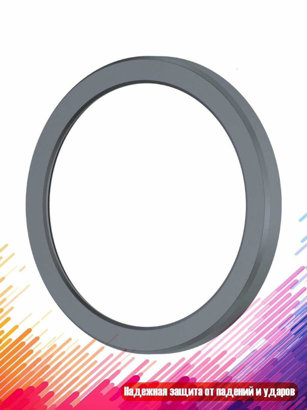 Безель для часов CMF Watch P2 с защитным стеклом, Серый - Прямой боковой стиль