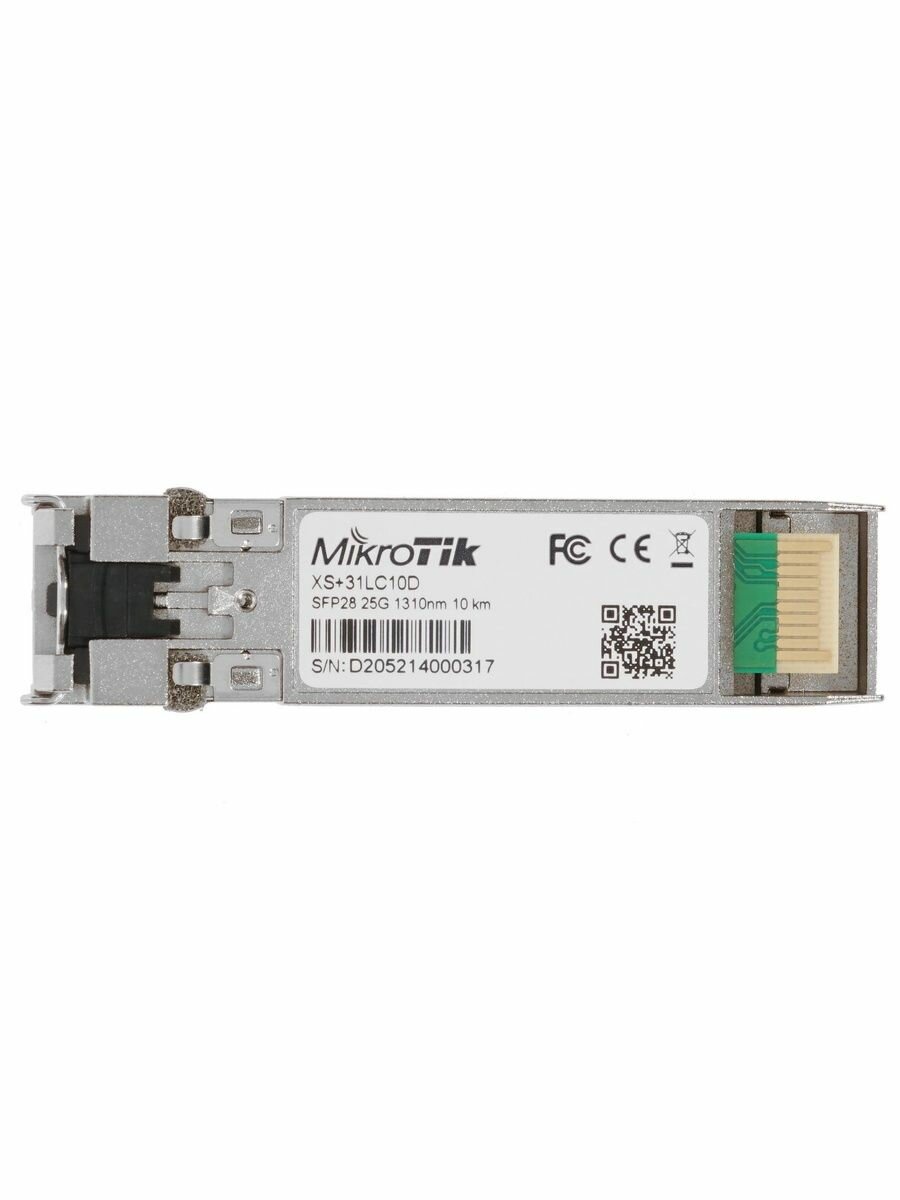 Модуль Mikrotik XS+31LC10D 1.25G SFP/10G SFP+/25G SFP28, SM 10km 1310nm
