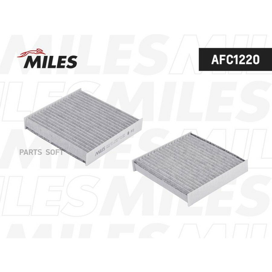 AFC1220 MILES Фильтр салона угольный MILES AFC1220 | цена за 1 шт