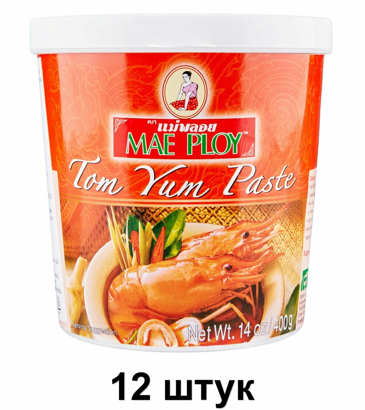 MAE PLOY Паста Том Ям, 40 г, 12 шт