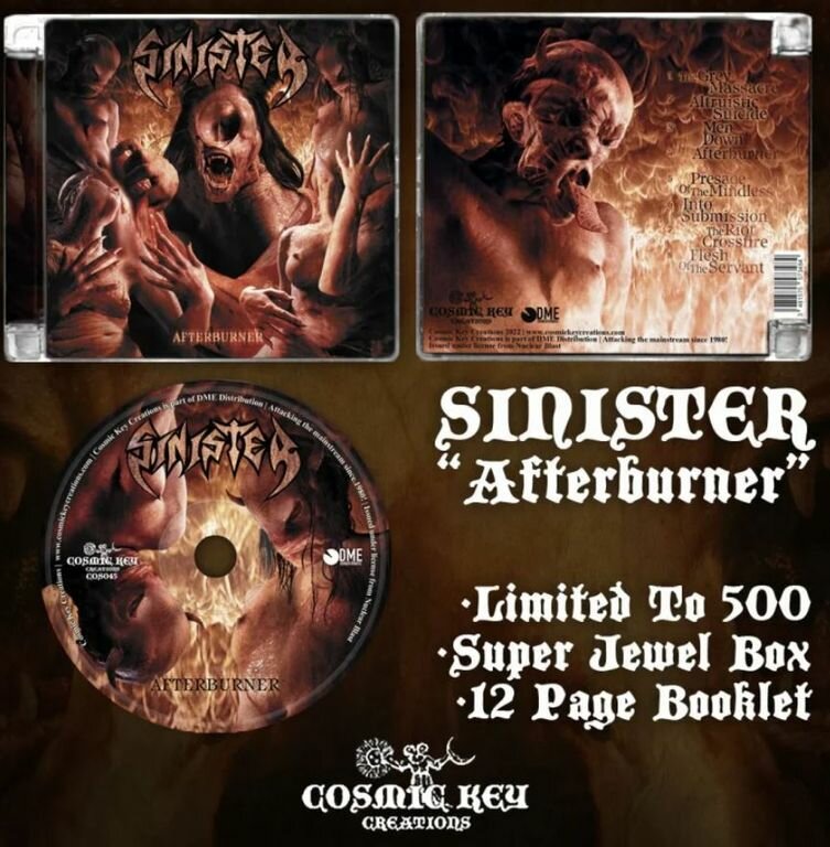 Фирменное издание Sinister - Afterburner CD