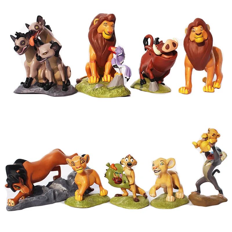 Фигурки Король Лев, ПВХ, 9шт в наборе