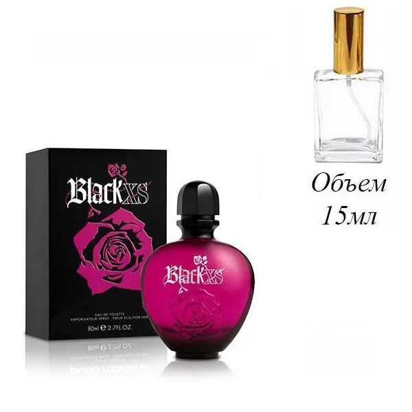 Парфюмерная вода по мотивам Xs Black For Her - 15мл / Духи женские /