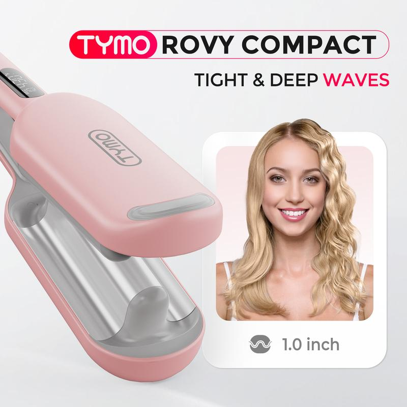 Стайлер для завивки волос TYMO ROVY HC507PM, с 9 температурными режимами, керамическое покрытие, розовый