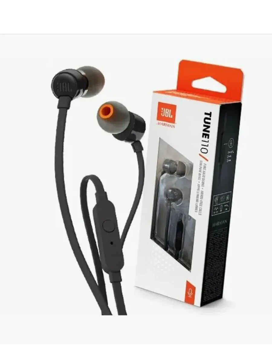 Наушники JBL T110 black
