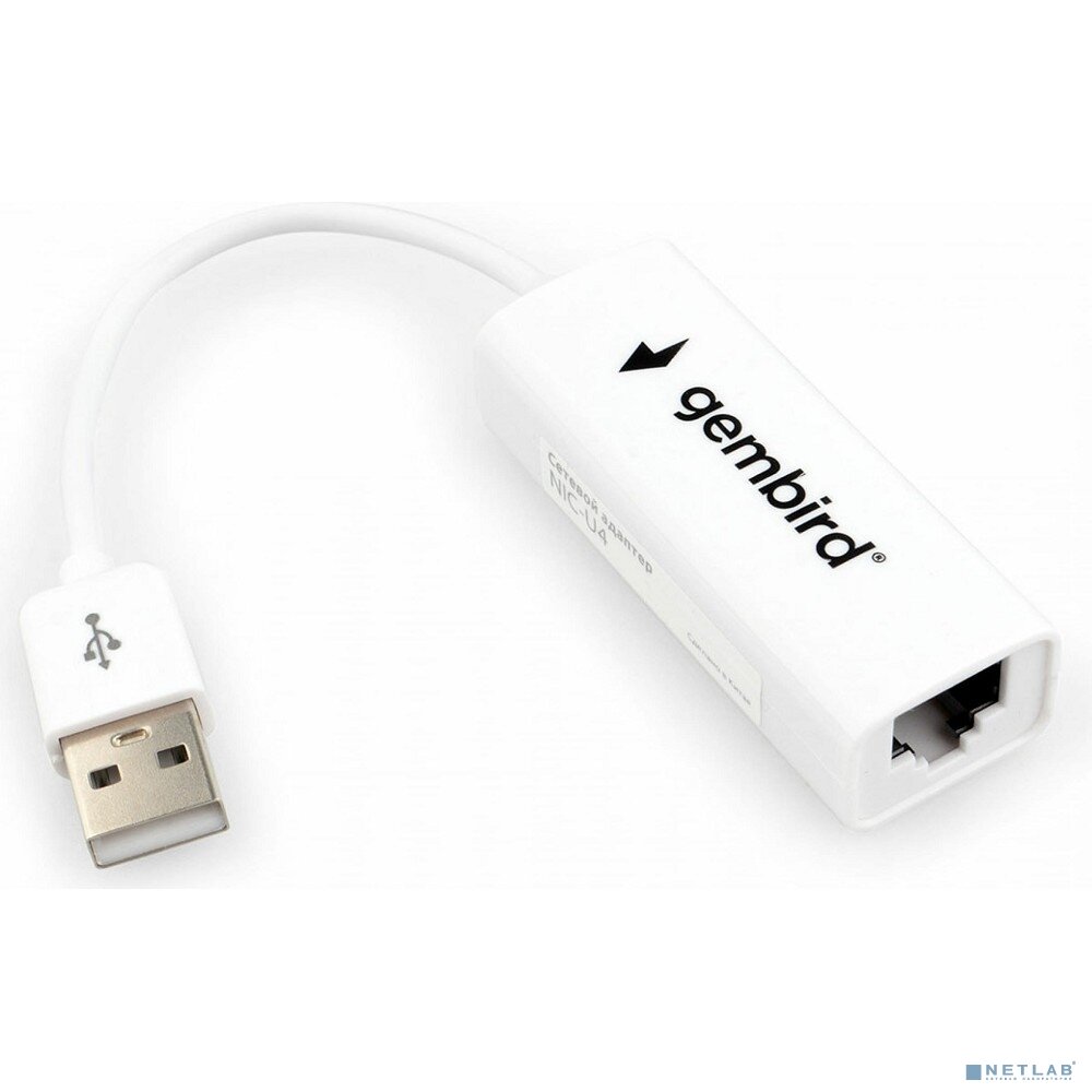Сетевой адаптер Ethernet Gembird NIC-U4 USB 2.0 - Fast Ethernet adapter (272740)