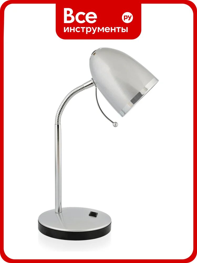 Настольный светильник, серебро 230V 40W E27 Camelion KD-308 C03 11478
