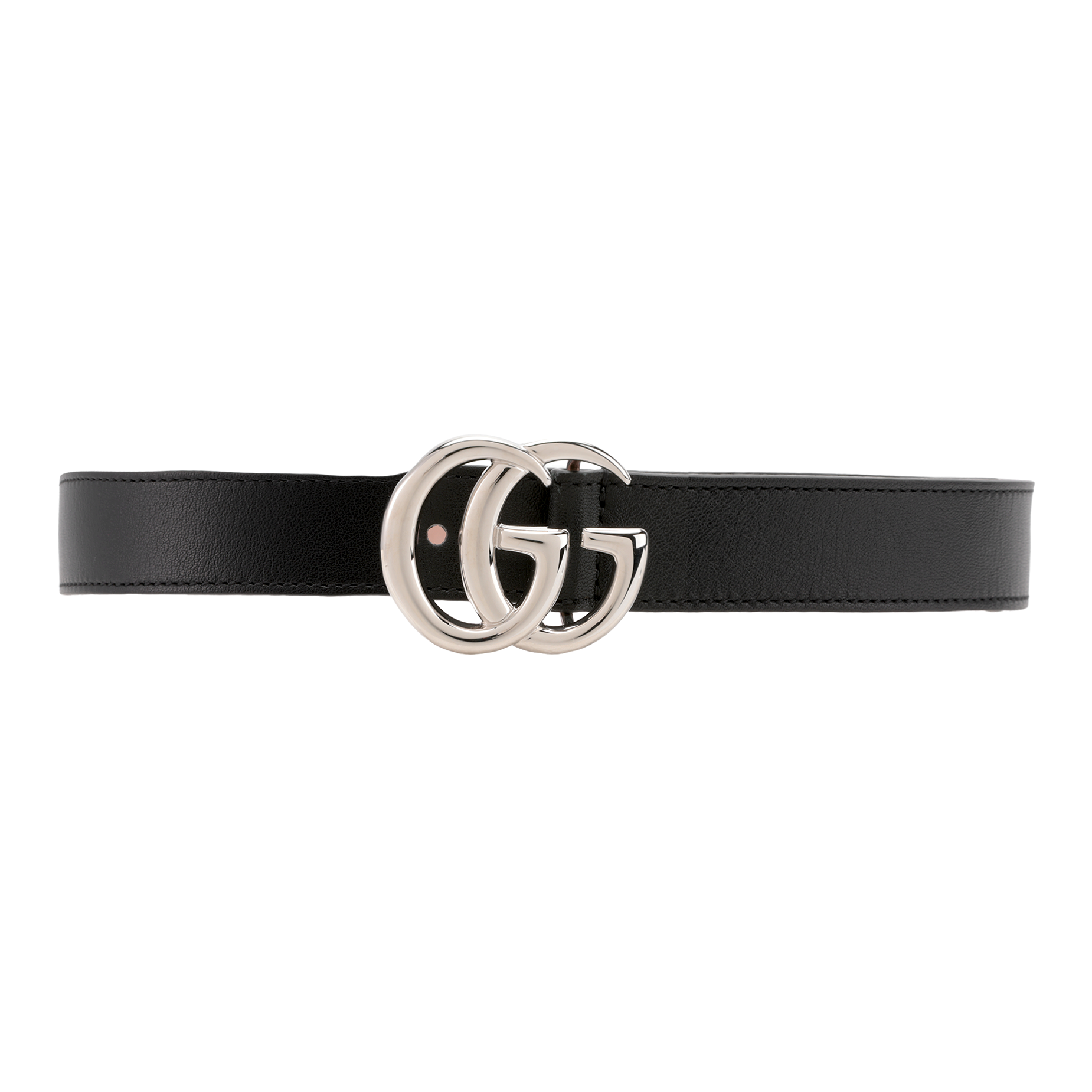 GUCCI GG Marmont Кожаные ремни Детский Черный Ширина корпуса 2,5 см S
