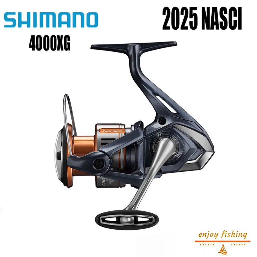 SHIMANO 2025 NASCI 4000XG Спиннинговая катушка легкая надежная