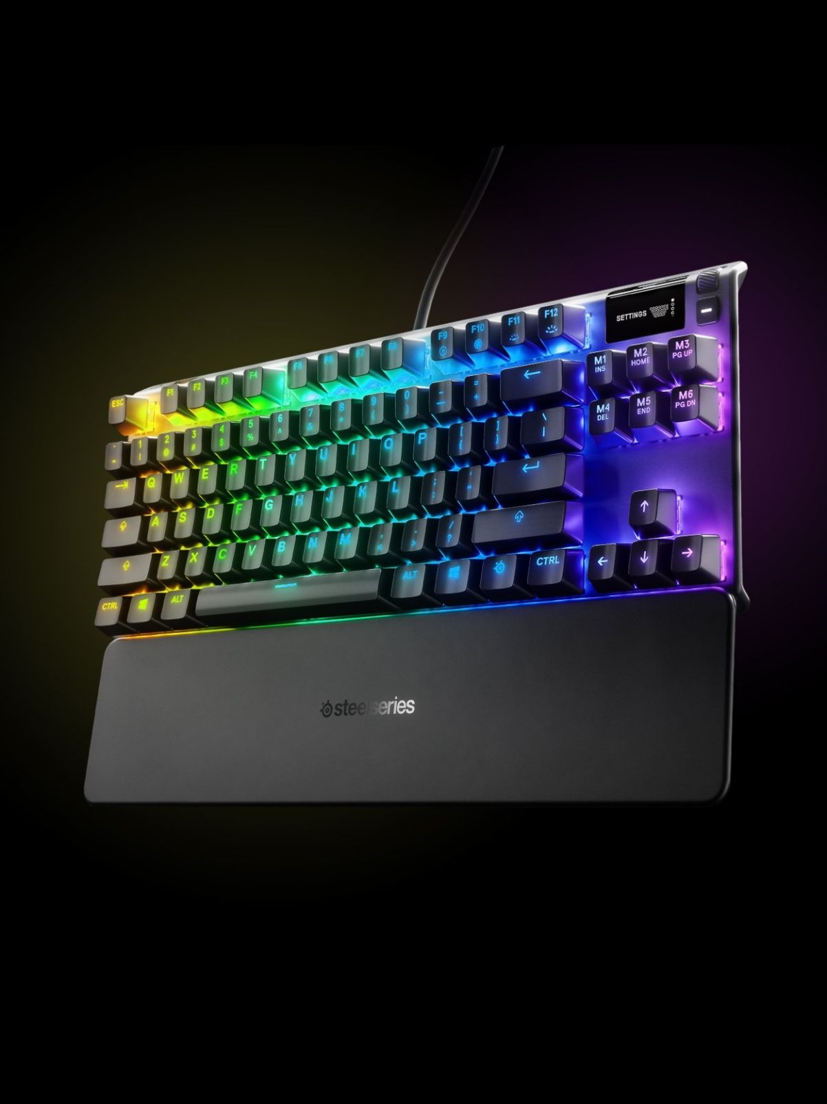 SteelSeries Игровая клавиатура проводная Apex 7 TKL, (SteelSeries QX2 Blue), Английская раскладка