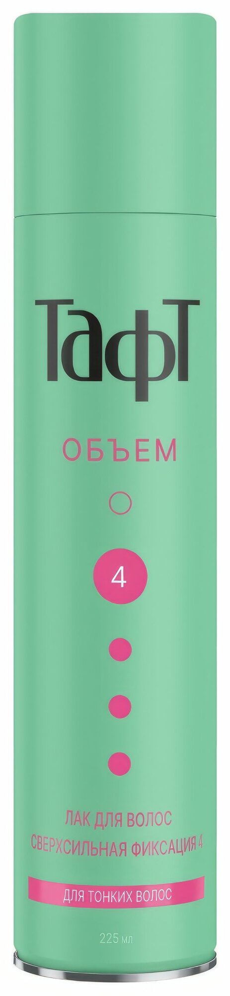 Лак для волос Тафт Объем для тонких волос, 225 мл
