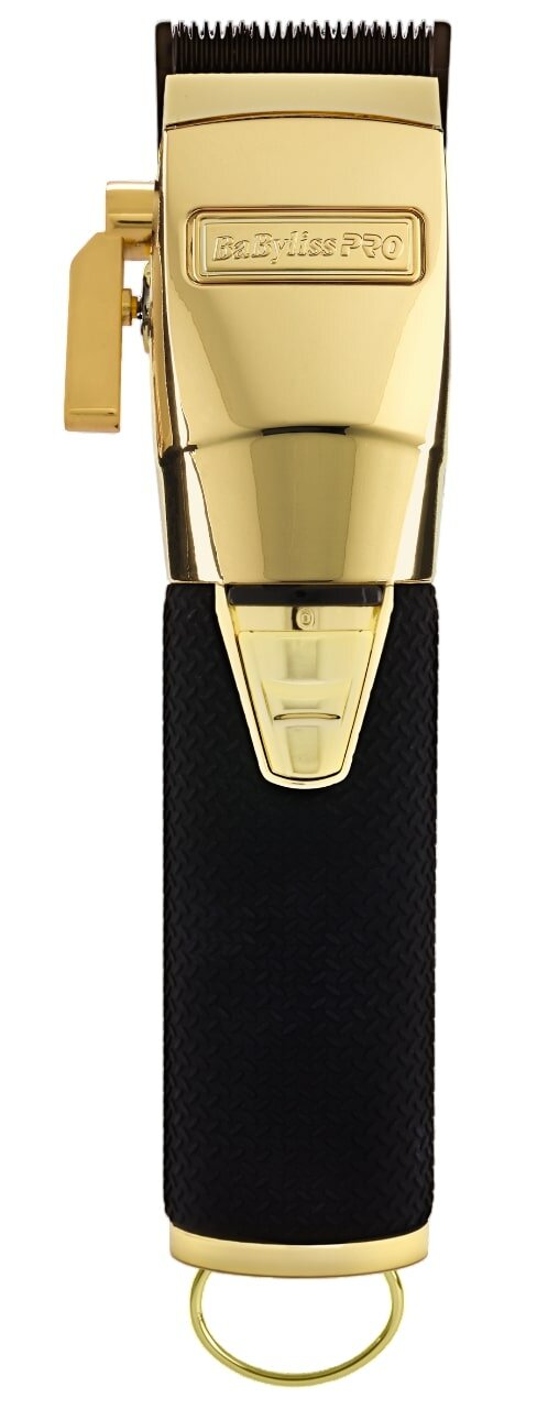Машинка для стрижки волос профессиональная BaByliss PRO BOOST+ GOLD, аккумуляторная/сетевая, 6800 об/мин, нож 45 мм, 0,8 мм, 8 насадок, золотистая
