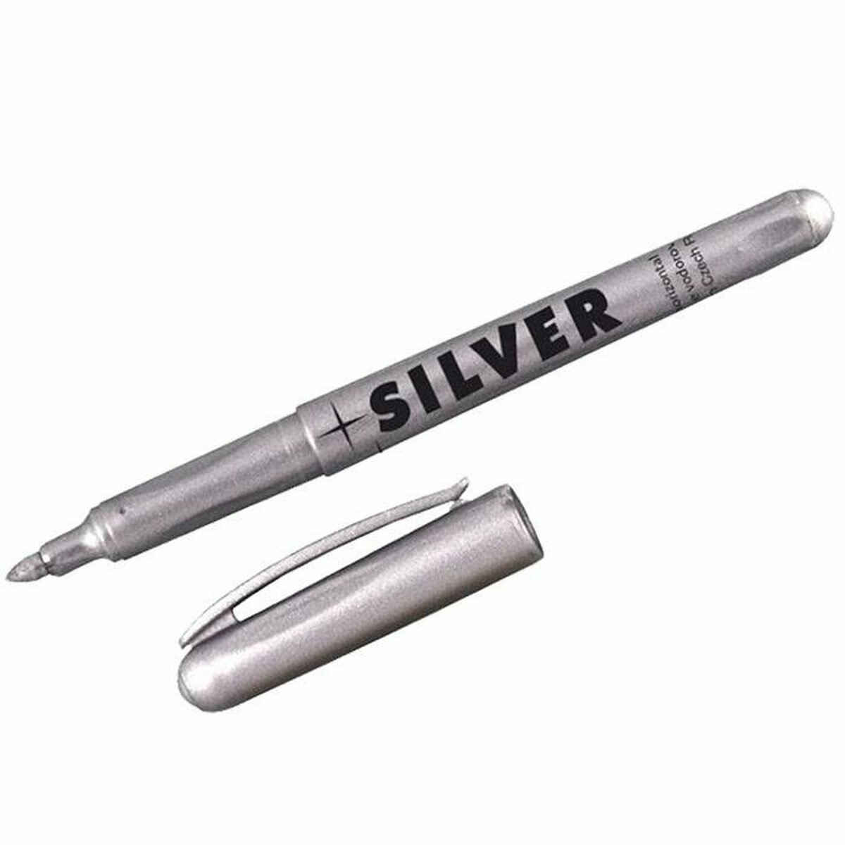Маркер для декорирования Centropen 2670 (1мм, серебристый) (6 2670 0194), 10шт.