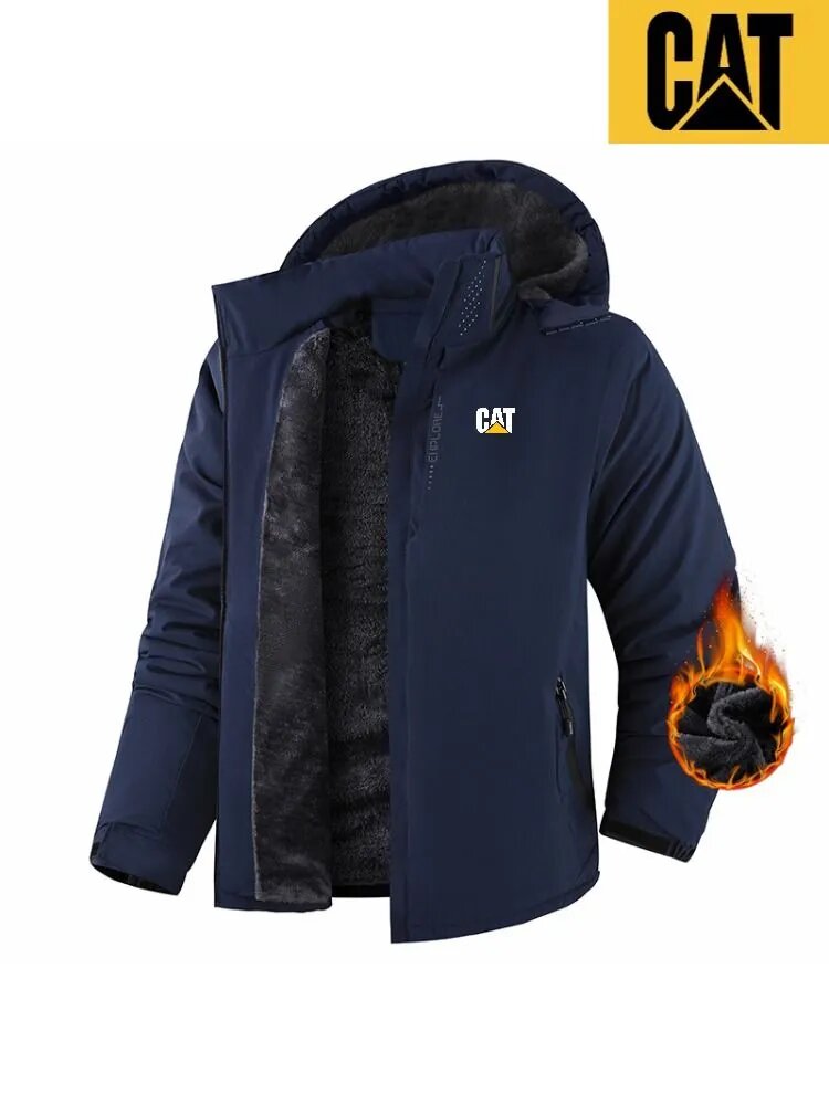 Пуховик Caterpillar Куртка мужская зимняя утепленная: мембранная парка для экстремальных условий, защита от ветра и воды