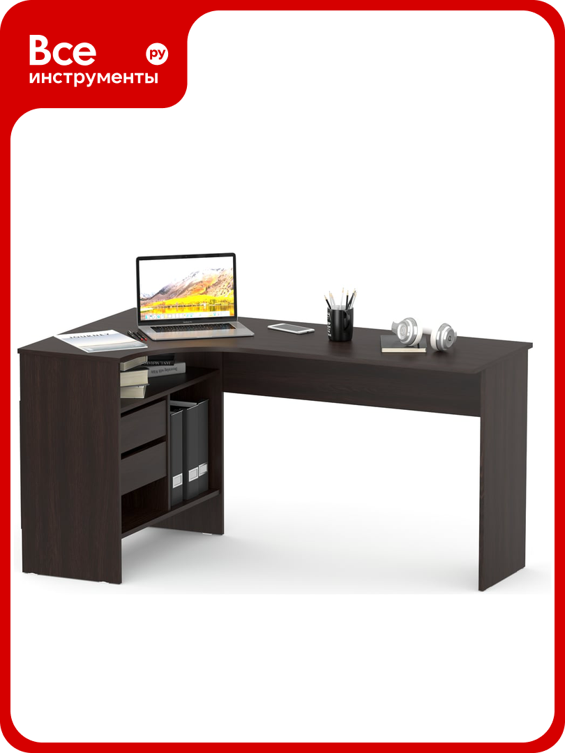 Стол письменный сокол СПм-25 Левый Венге 00-00015988