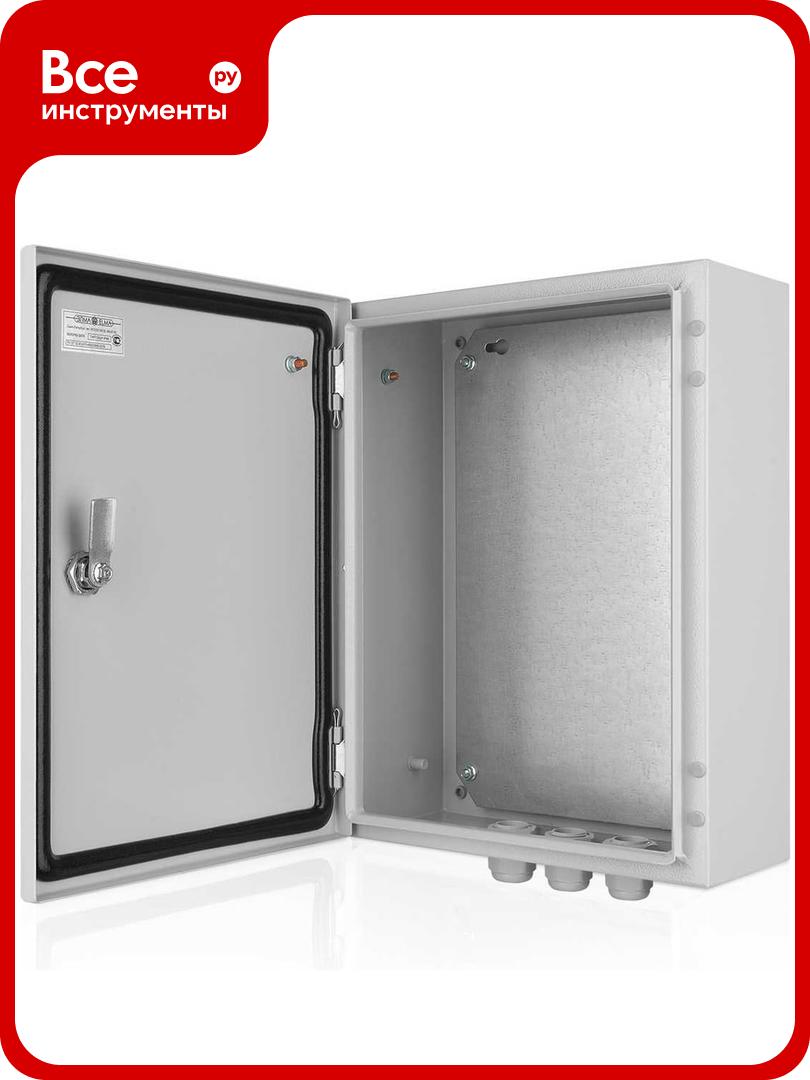 Щит монтажный навесной элма ОЩН 3425 IP66 с кабельными вводами 6-006