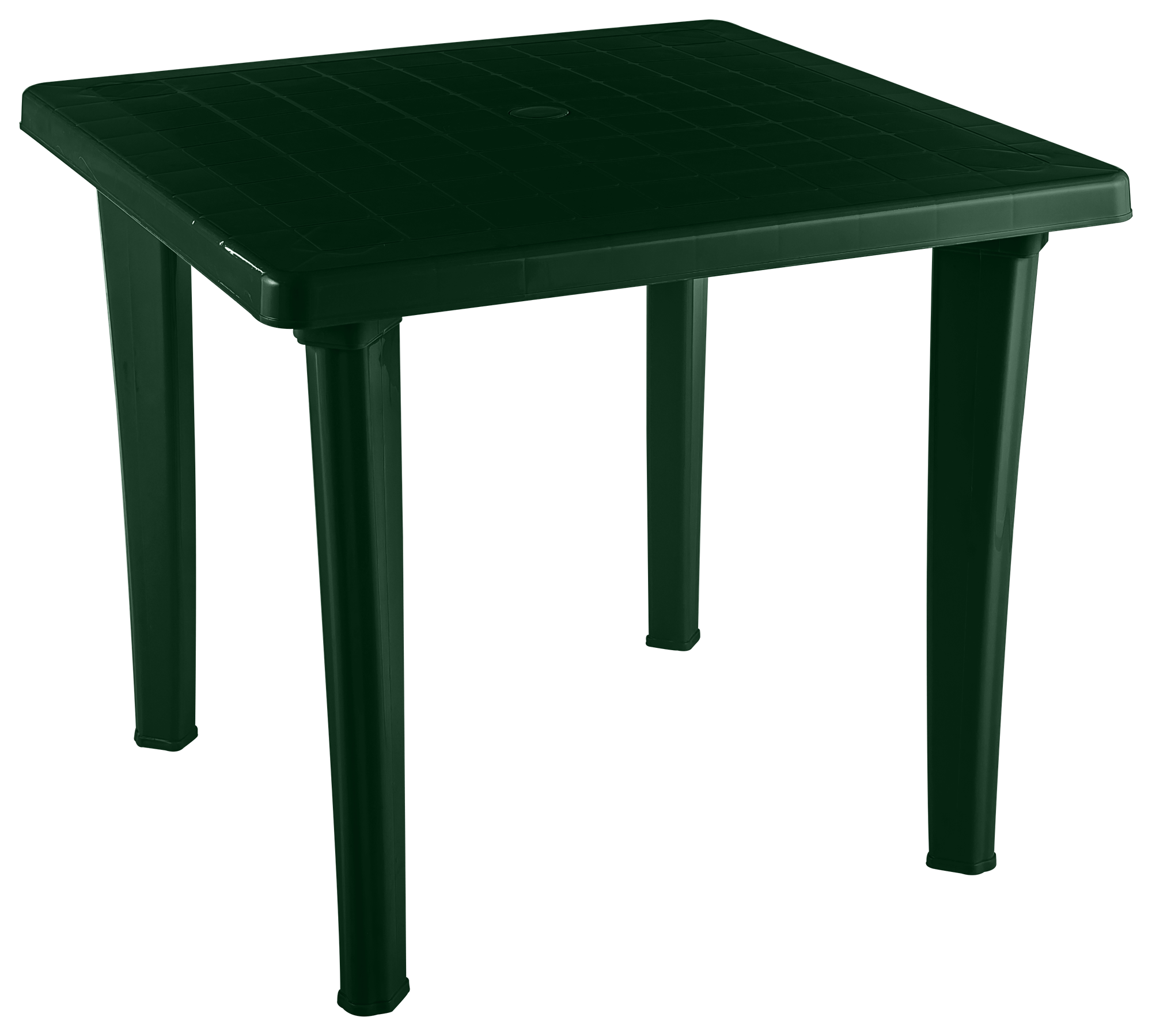 Стол садовый пластиковый "Элластик", 85х85х74 см, цвет темно-зеленый