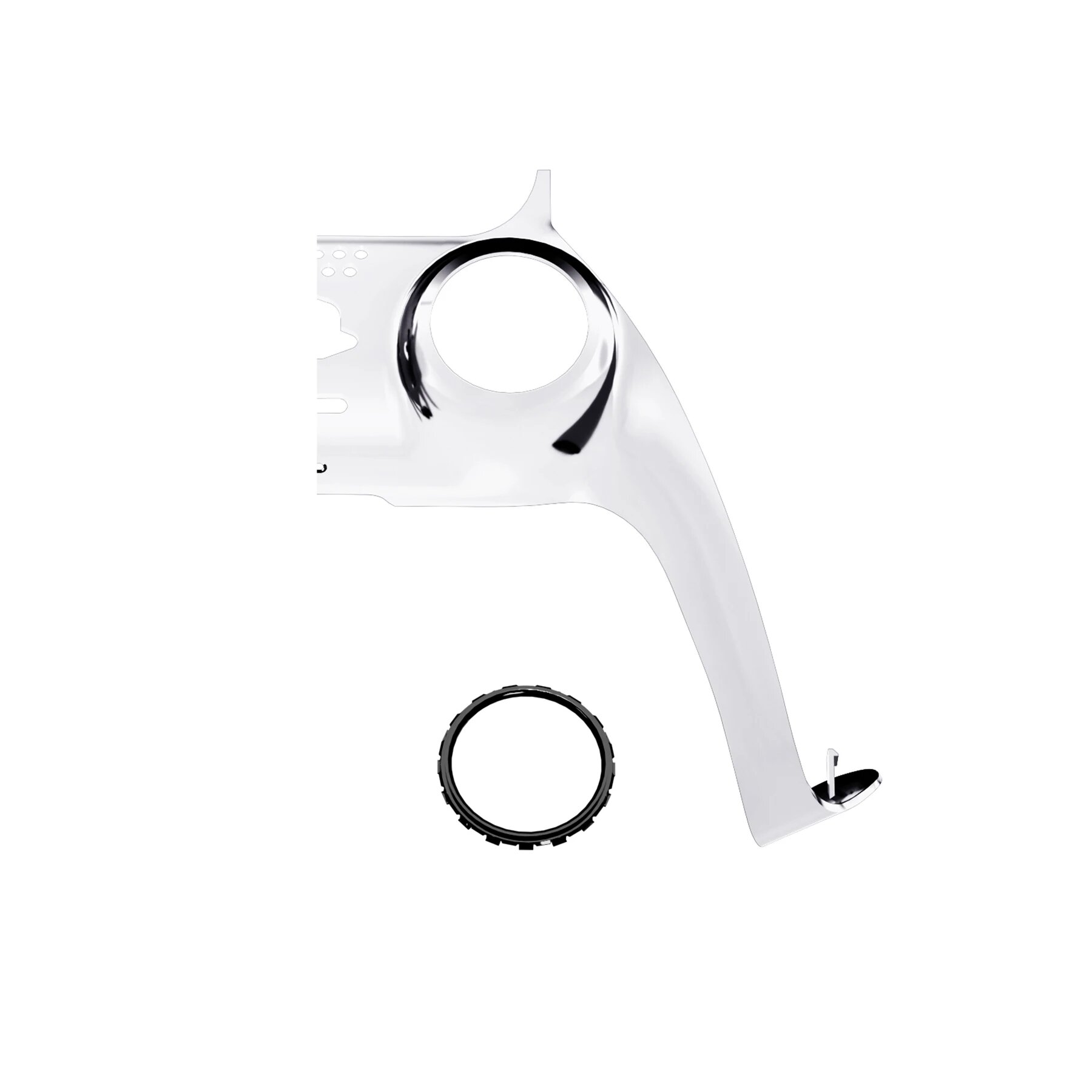 Декоративный корпус eXtremeRate для контроллера PS5 Chrome Silver Glossy